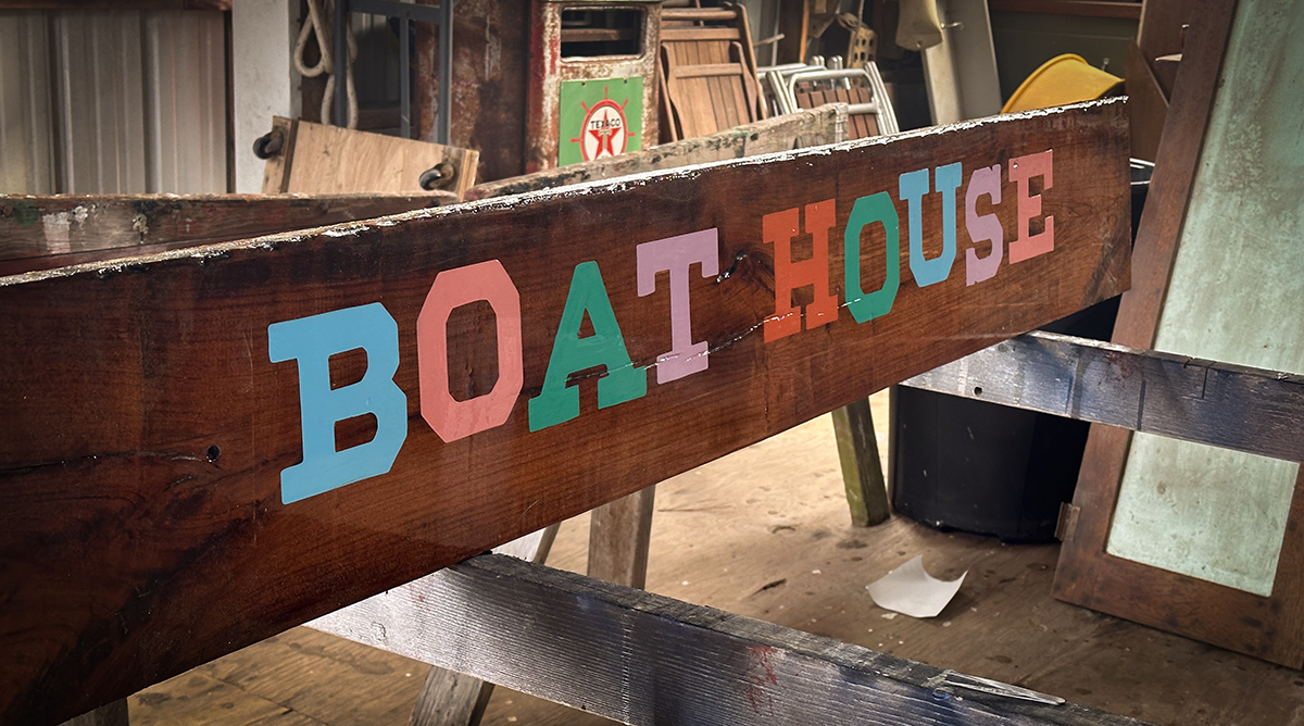 Restoring An Old Boat House Sign I Did Years Ago – Classic Boats ...