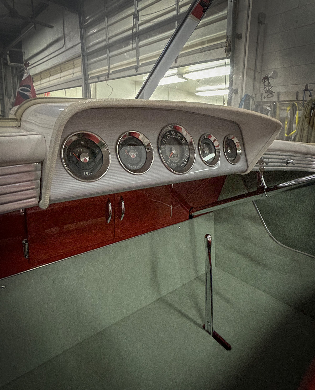 A Perfect Symphony Of Color and Texture 1958 21-ft Chris Craft Capri ...